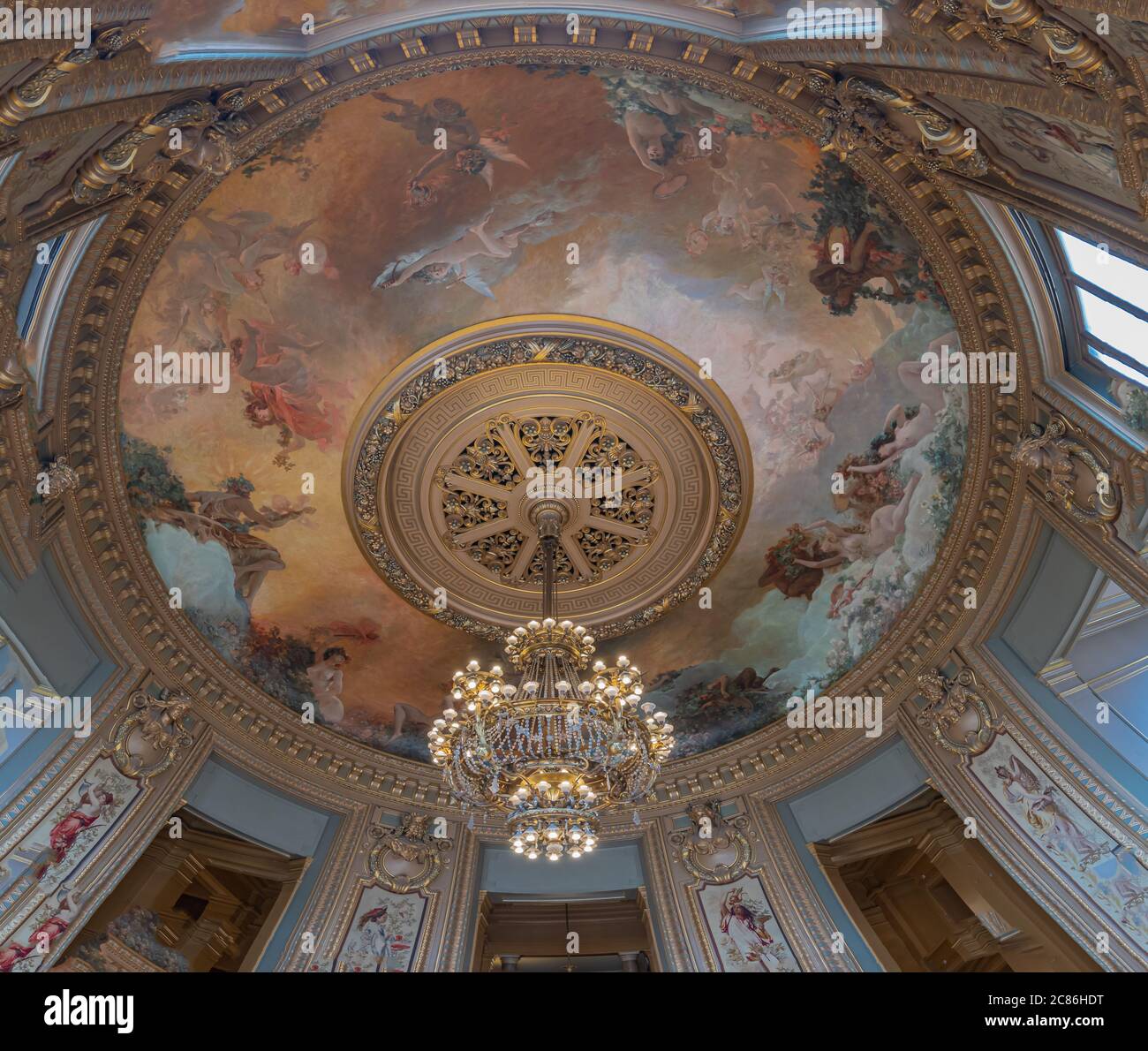 Paris, France - 06 19 2020: View inside Paris Opera Garnier Stock Photo ...