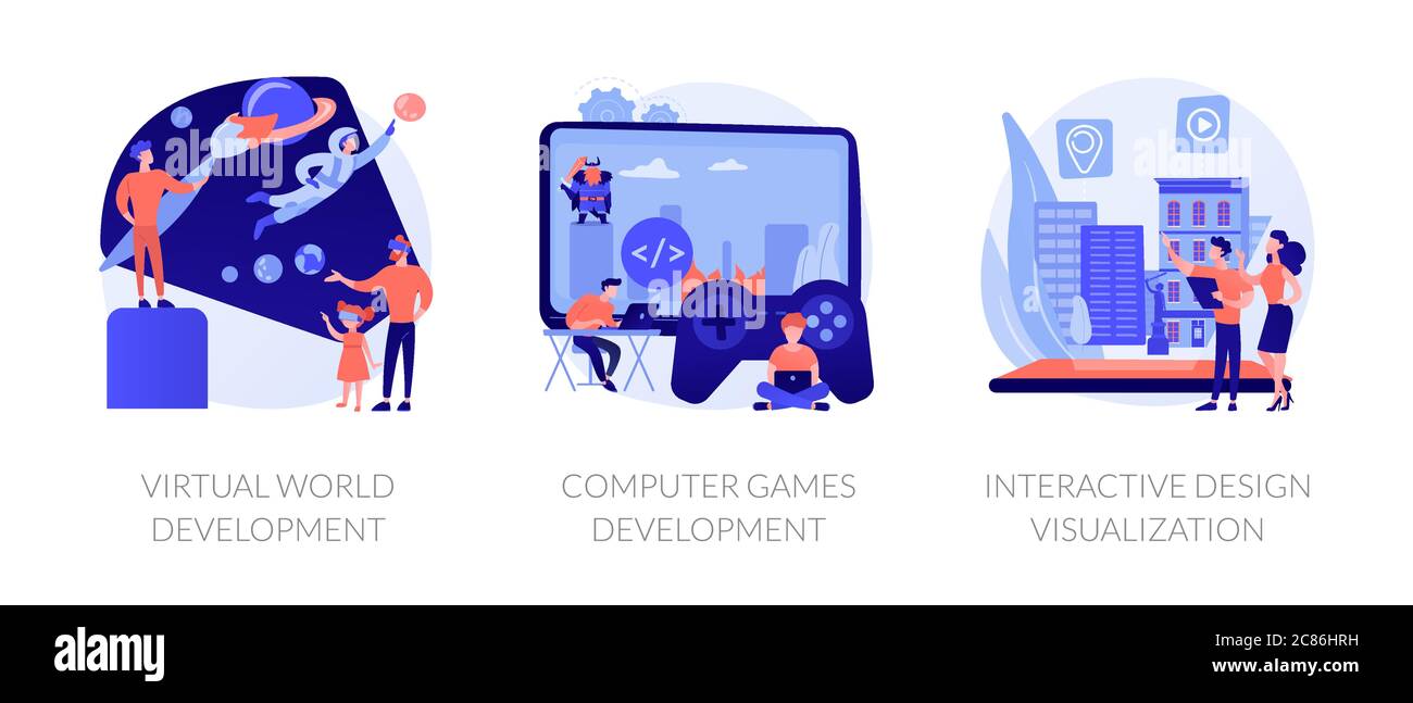 Virtual environment architecture vector concept metaphors Stock Vector ...