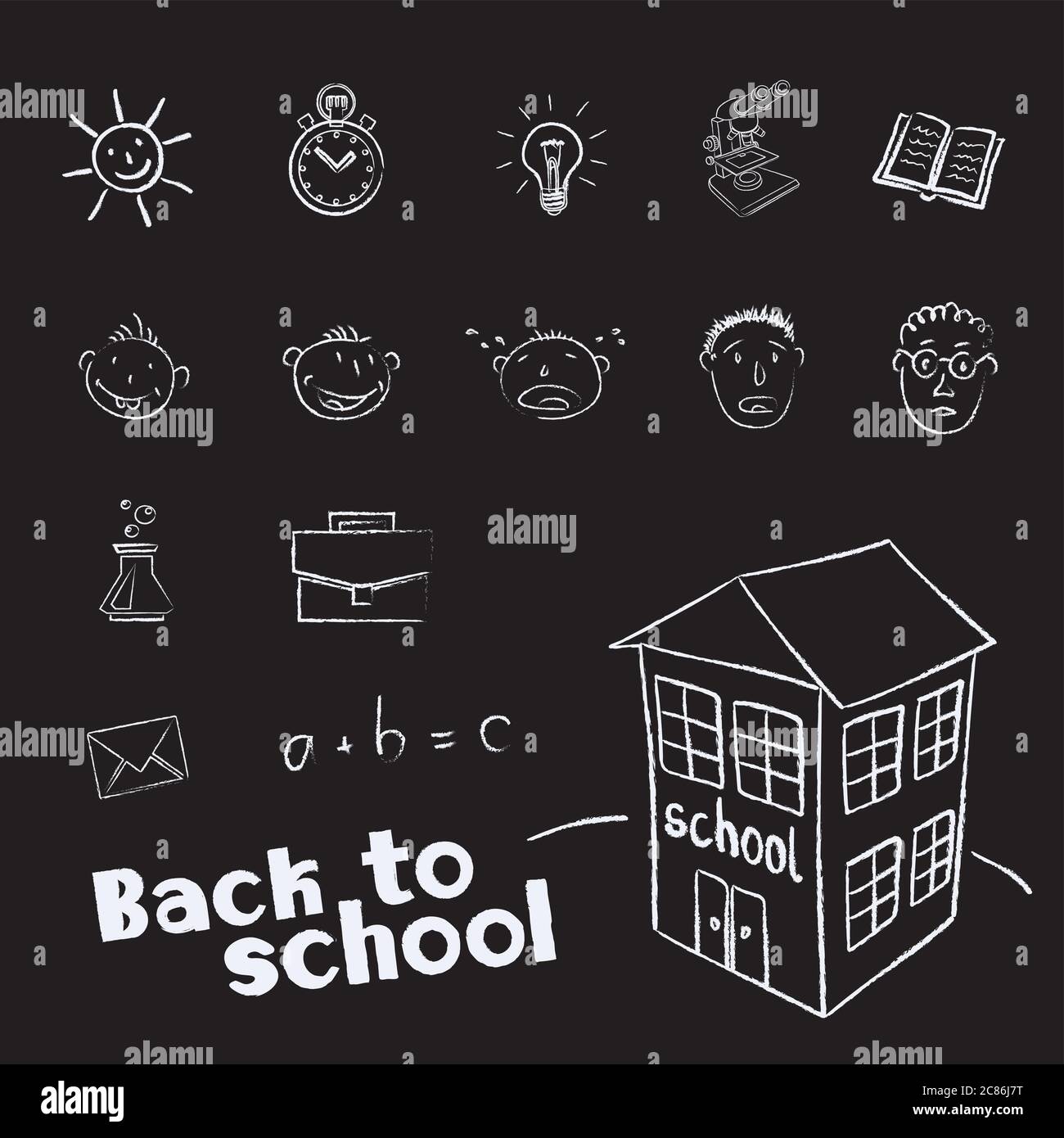 Microscope symbols education Stock Vector Images - Alamy