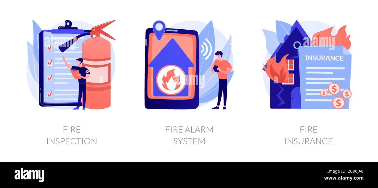 Fire prevention vector concept metaphors Stock Vector Image & Art - Alamy