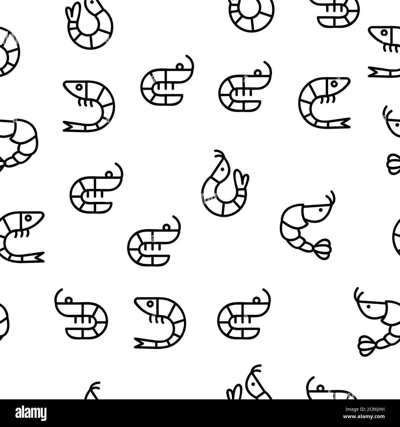 Shrimp Food Vector Seamless Pattern Stock Vector Image & Art - Alamy