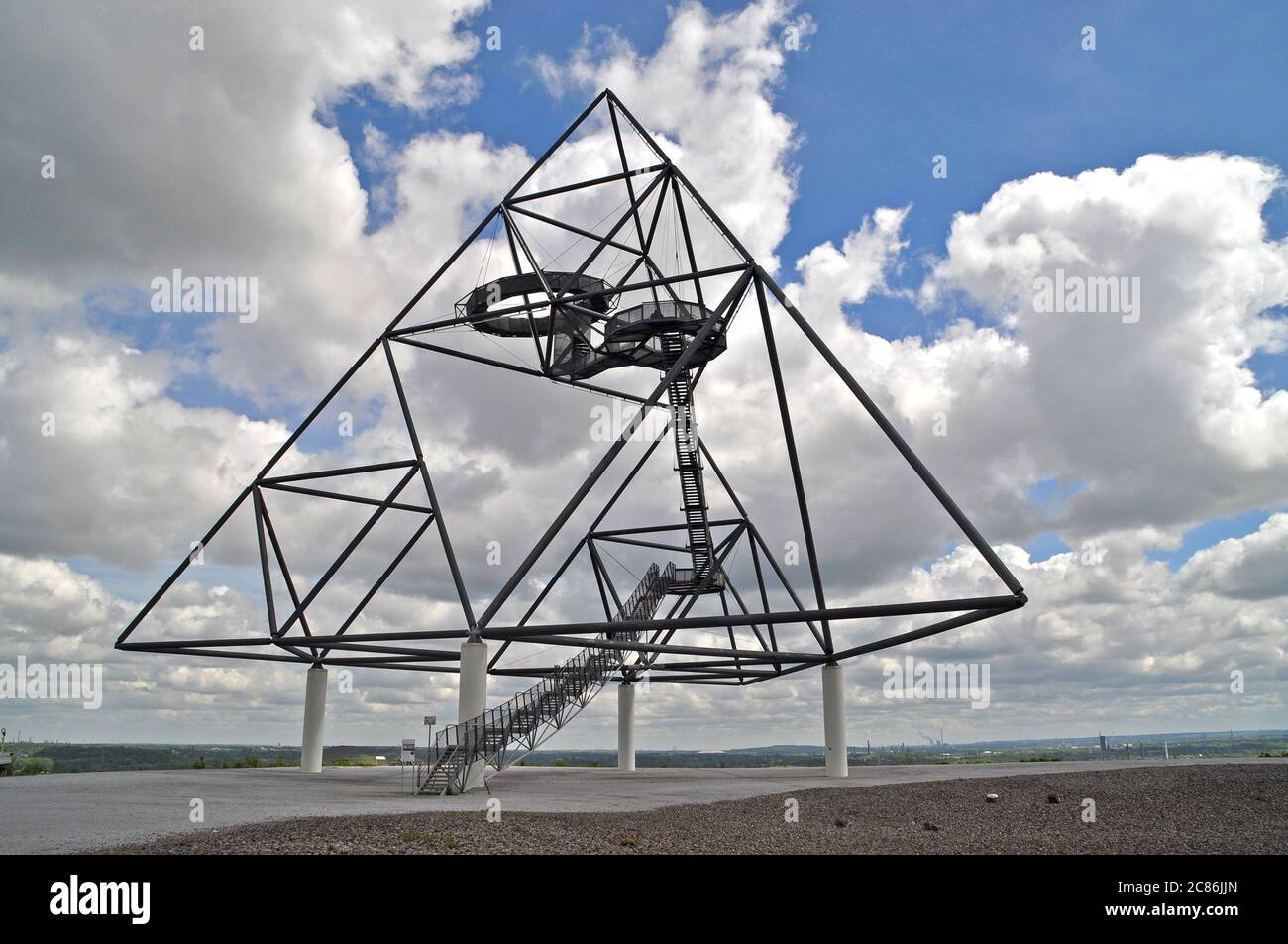 Watchtower on a stone mountain in Bottrop, Germany Stock Photo - Alamy