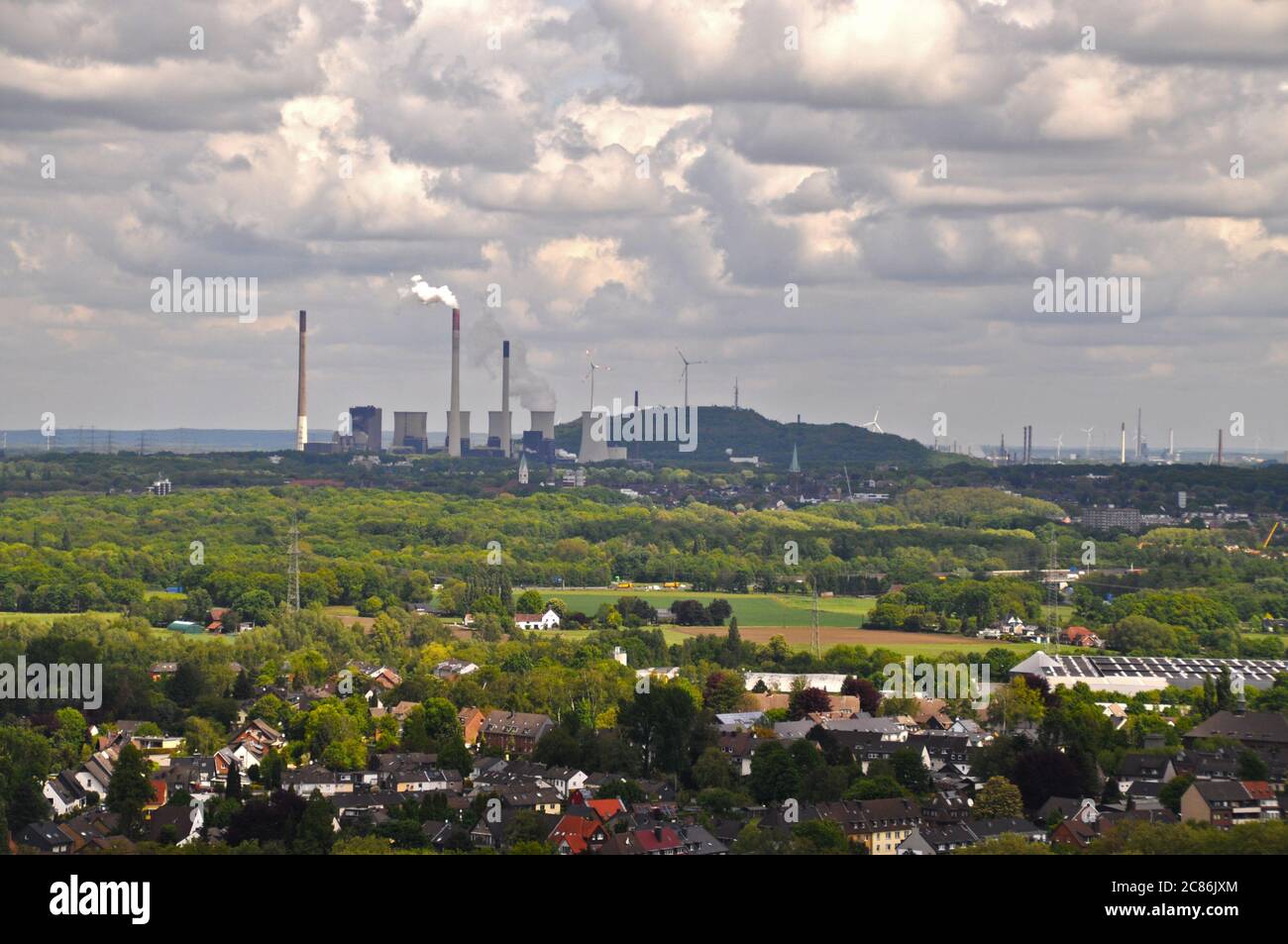 View on industry in the city of Bottrop, Germany Stock Photo - Alamy