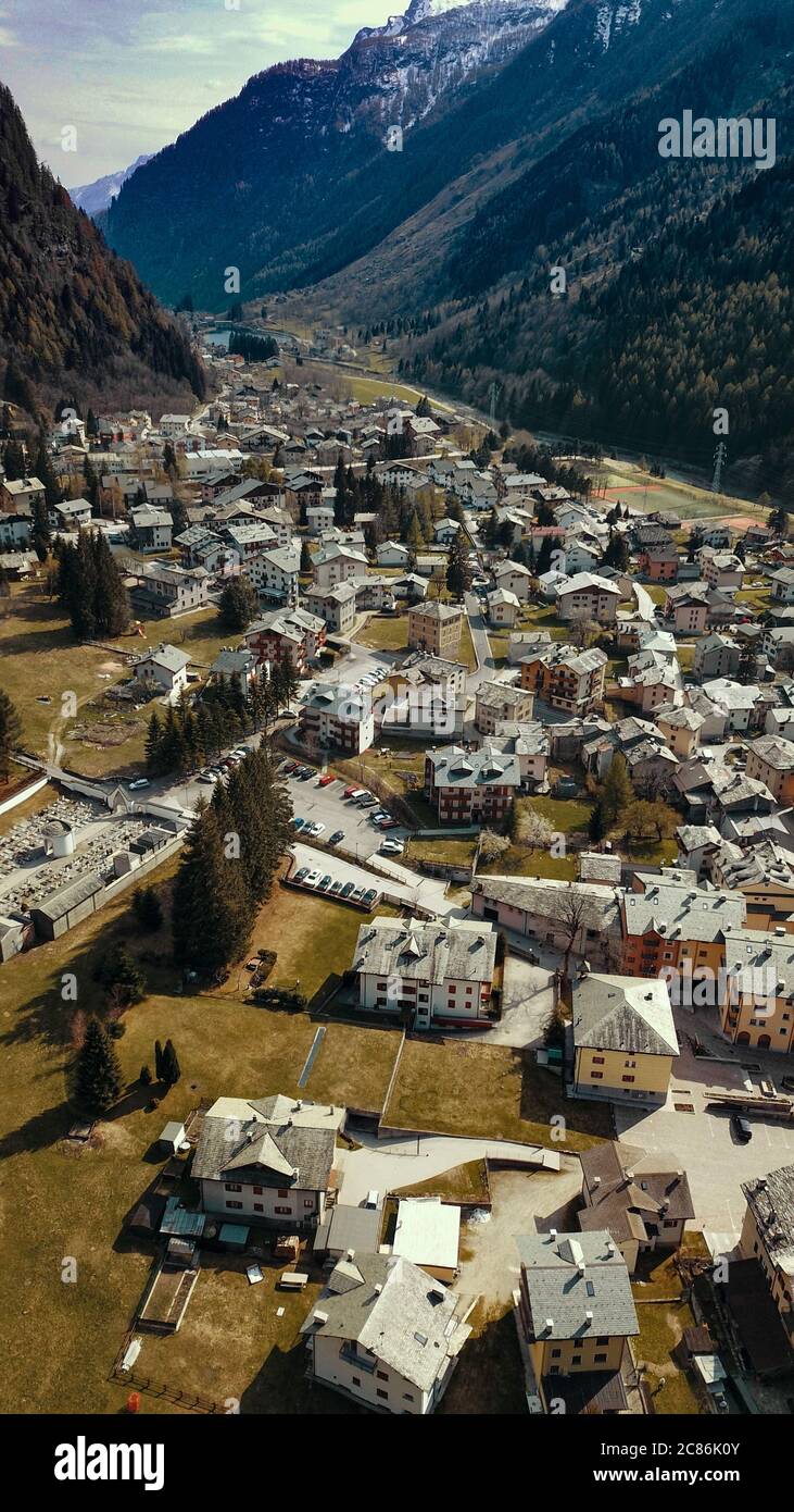 Panorama - Valle Spluga Stock Photo - Alamy