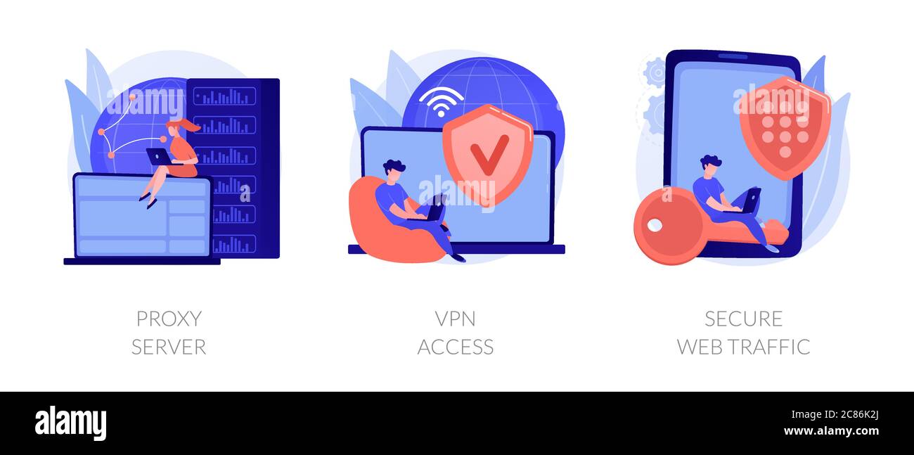 Secure internet access vector concept metaphors Stock Vector Image ...