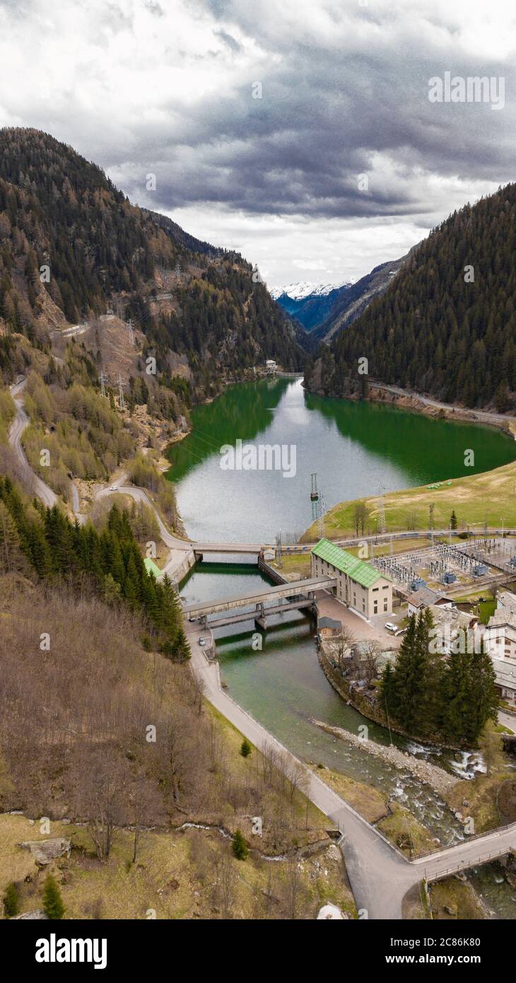 Panorama - Valle Spluga Stock Photo - Alamy