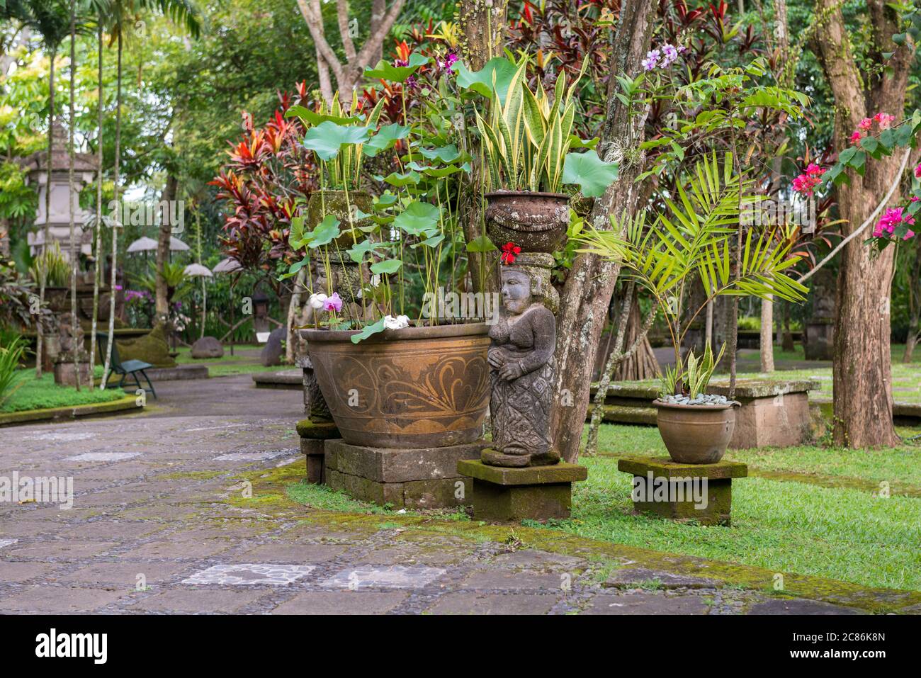 Traditional garden at Ubud Stock Photo - Alamy