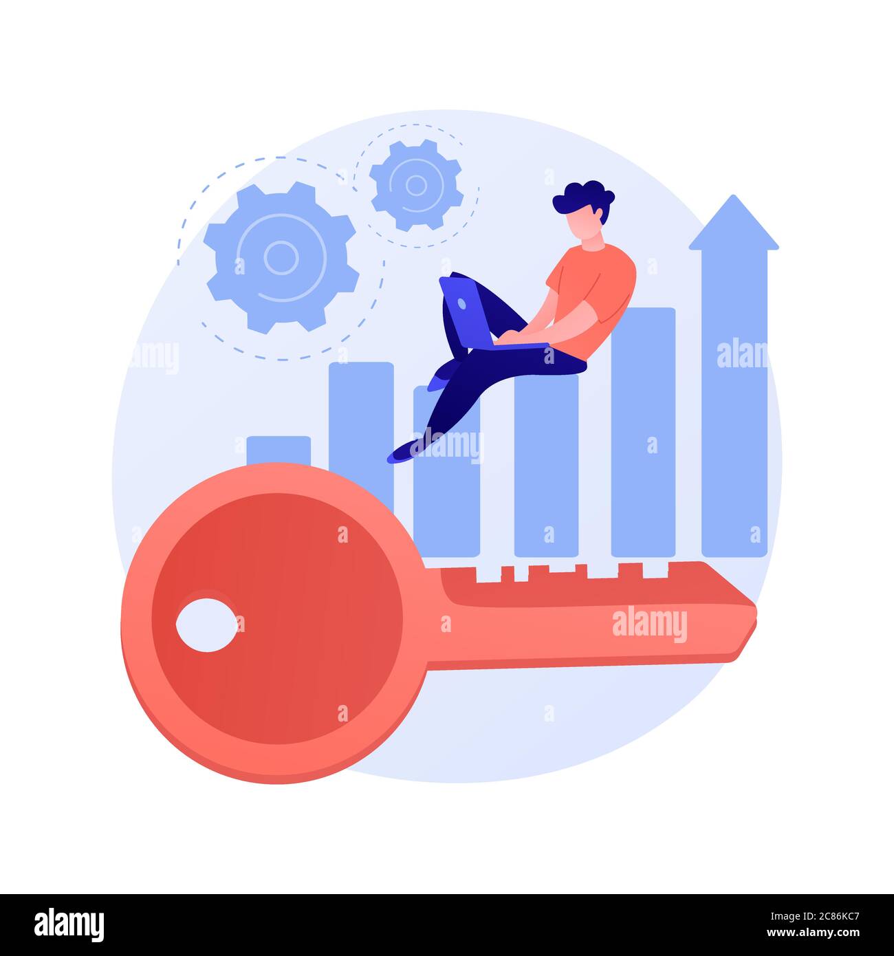 Business strategy, success key vector concept metaphor Stock Vector ...