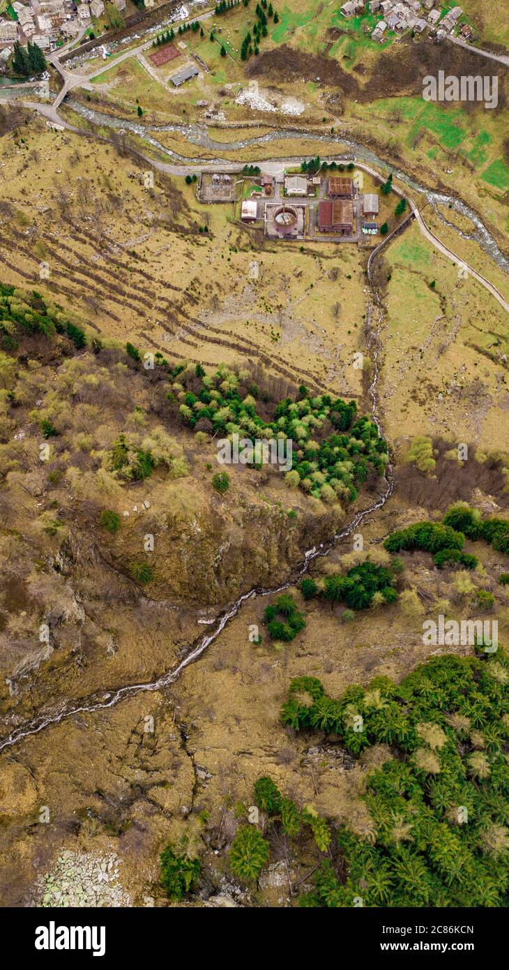 Panorama - Valle Spluga Stock Photo - Alamy