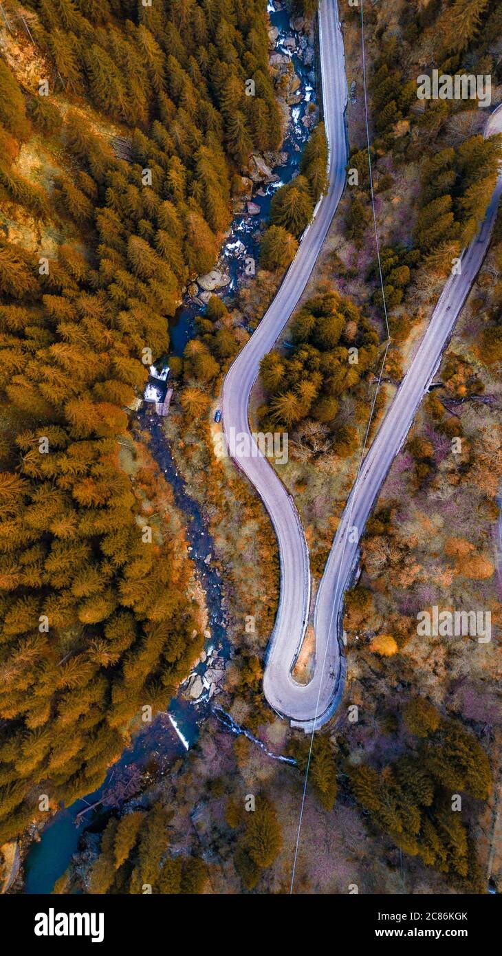 Panorama - Valle Spluga Stock Photo - Alamy