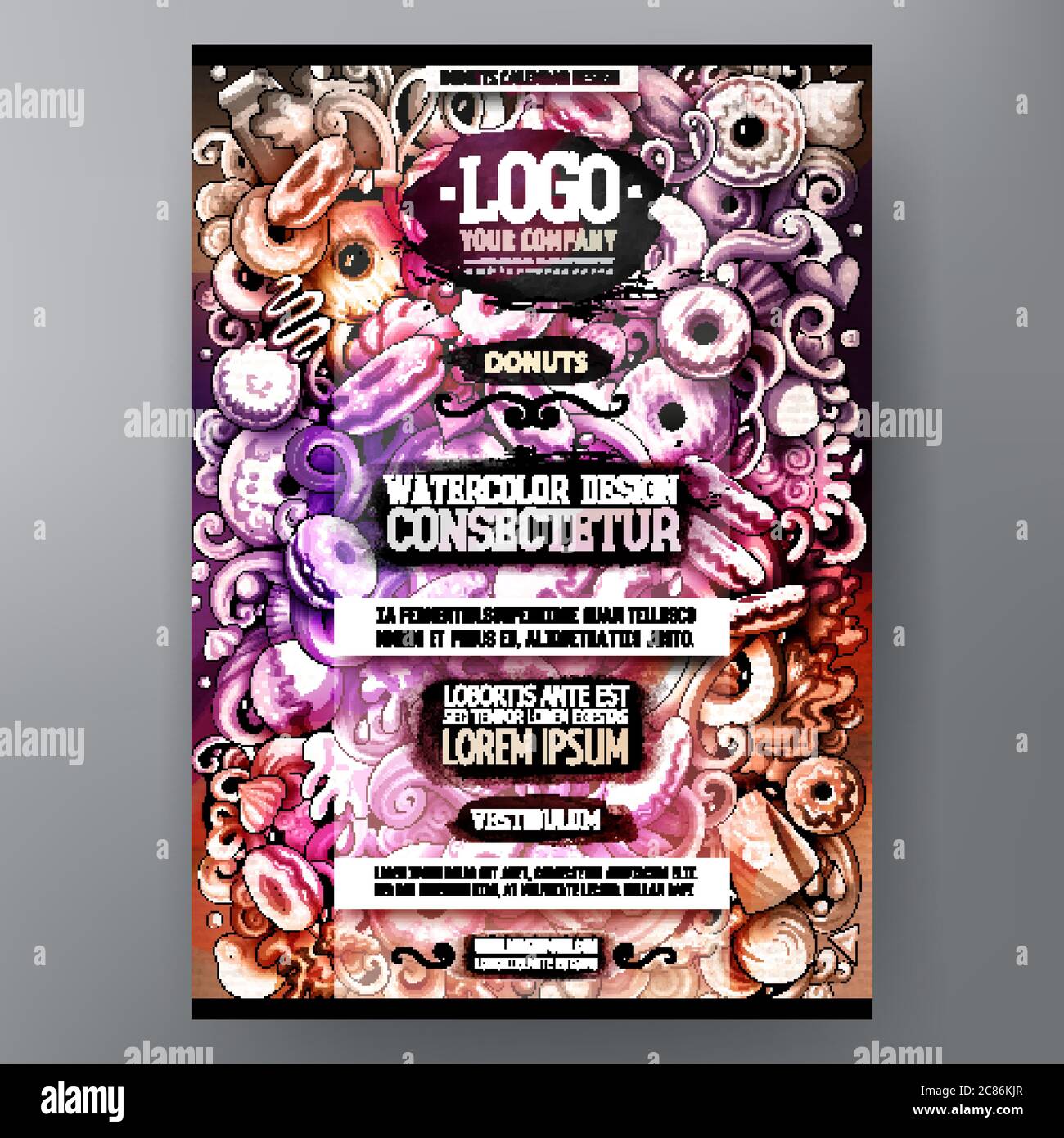 Retro food advert Stock Vector Images - Alamy