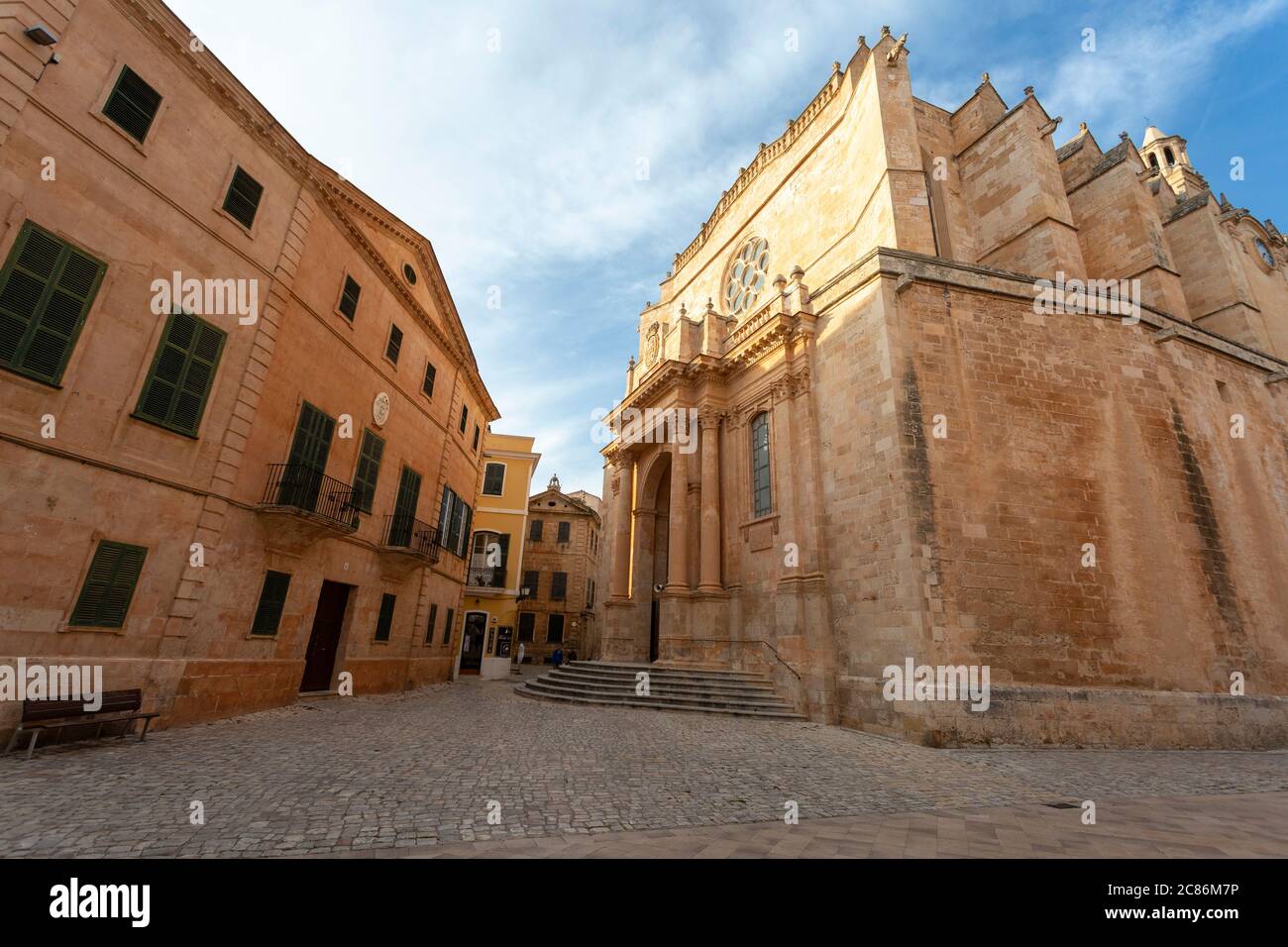 Historic architecture in Ciutadella, Menorca Stock Photo - Alamy