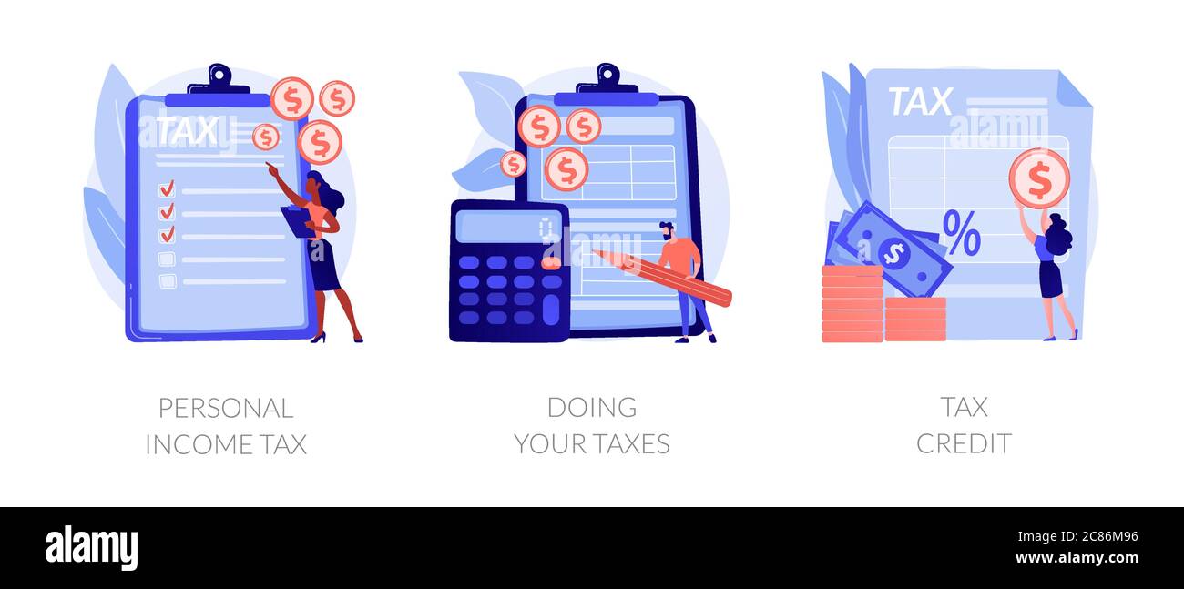 Personal income tax vector concept metaphors Stock Vector Image & Art ...