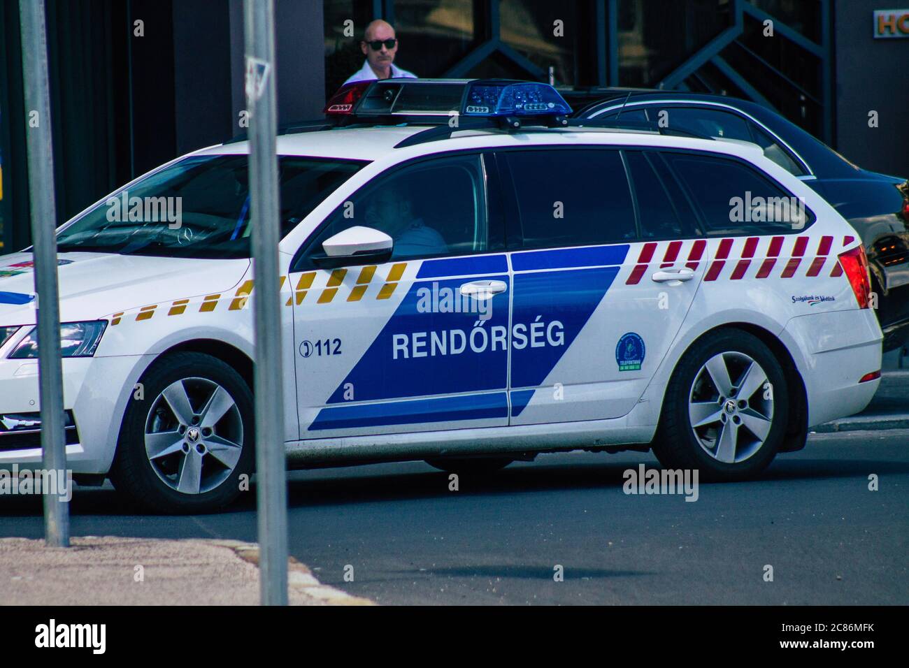 Hungarian police car hi-res stock photography and images - Alamy