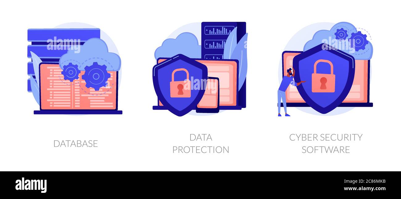 Data protection metaphors set Stock Vector Image & Art - Alamy