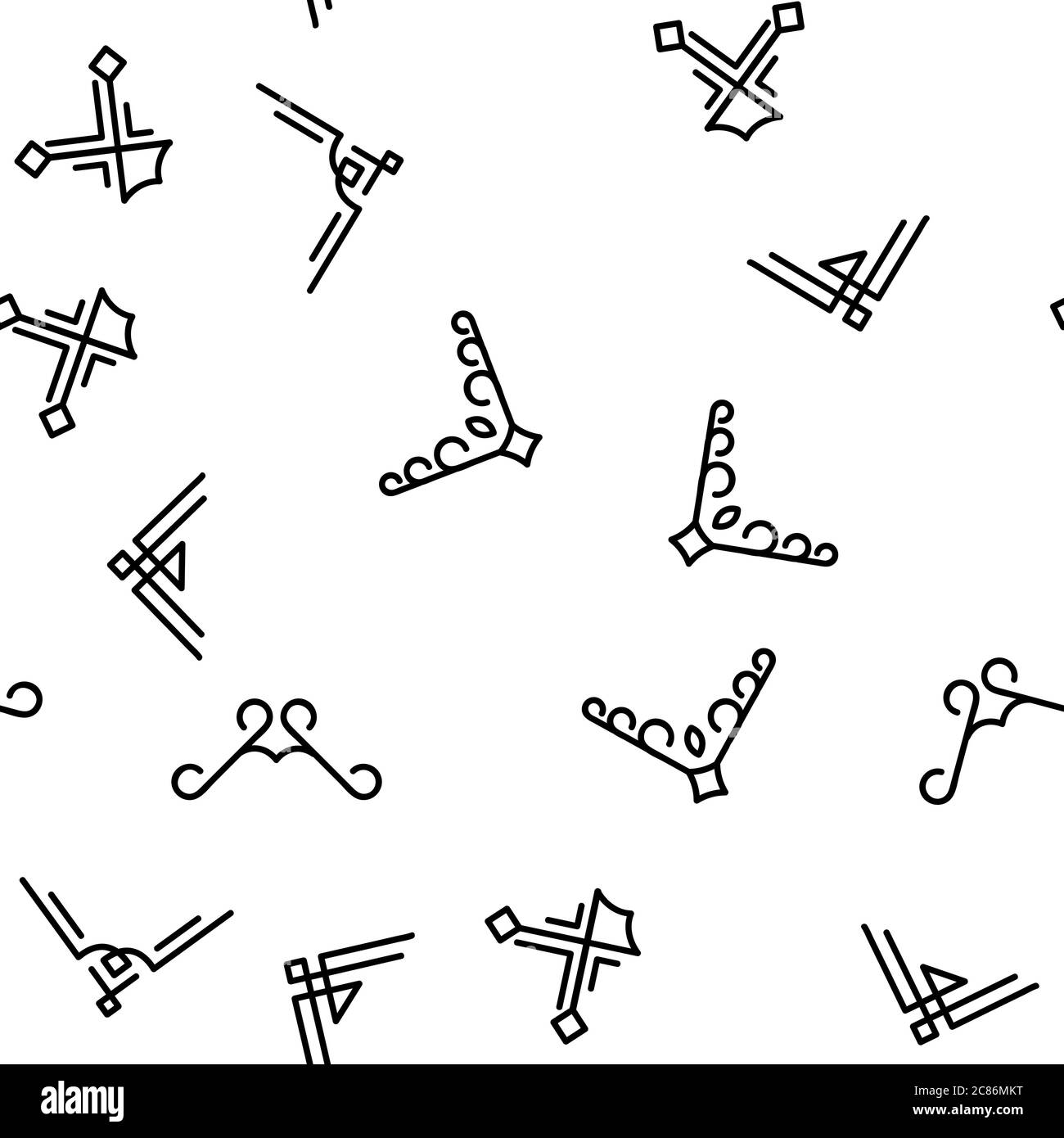 Corner Border Vector Seamless Pattern Stock Vector Image & Art - Alamy