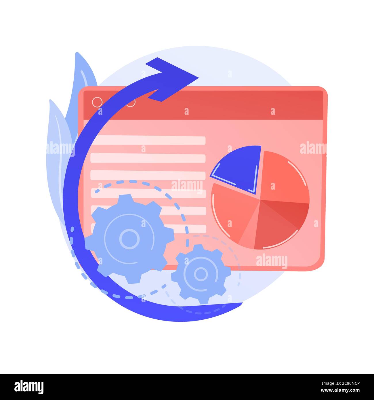 Analyzing data isolated cartoon Stock Vector Images - Alamy
