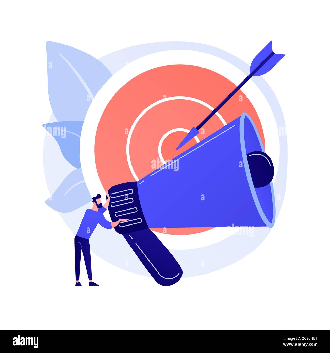 Targeted advertisement campaign vector concept metaphor Stock Vector ...
