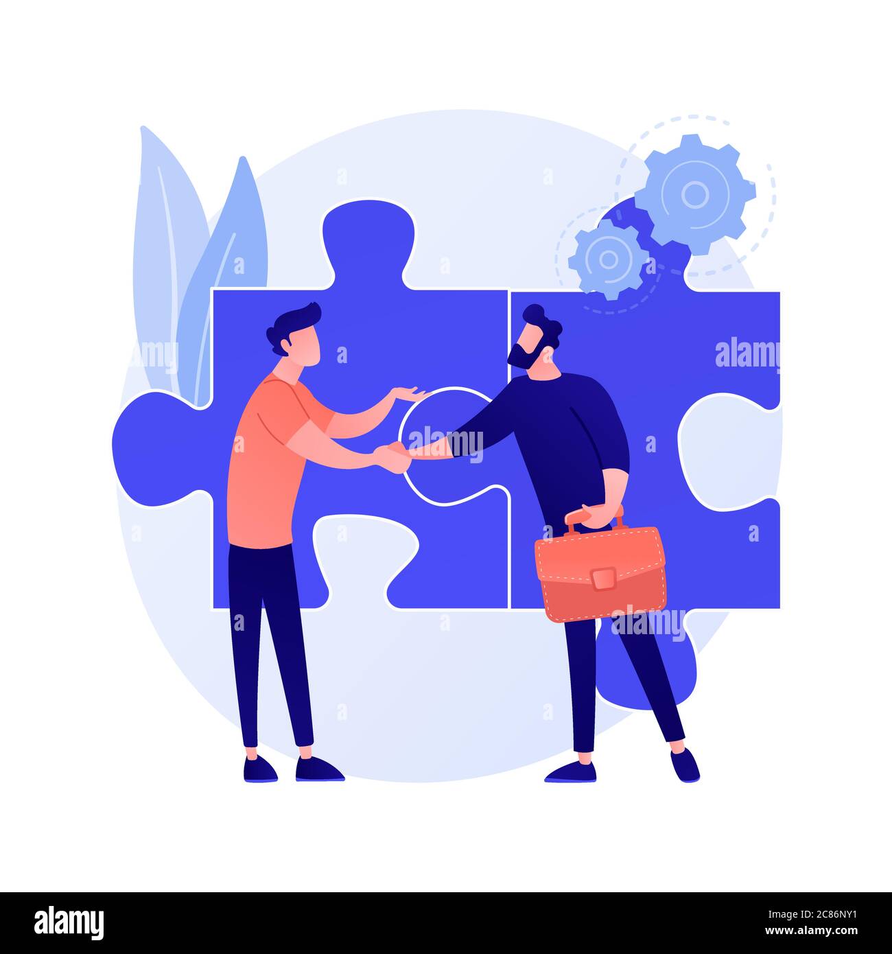 Partnership and collaboration vector concept metaphor Stock Vector ...