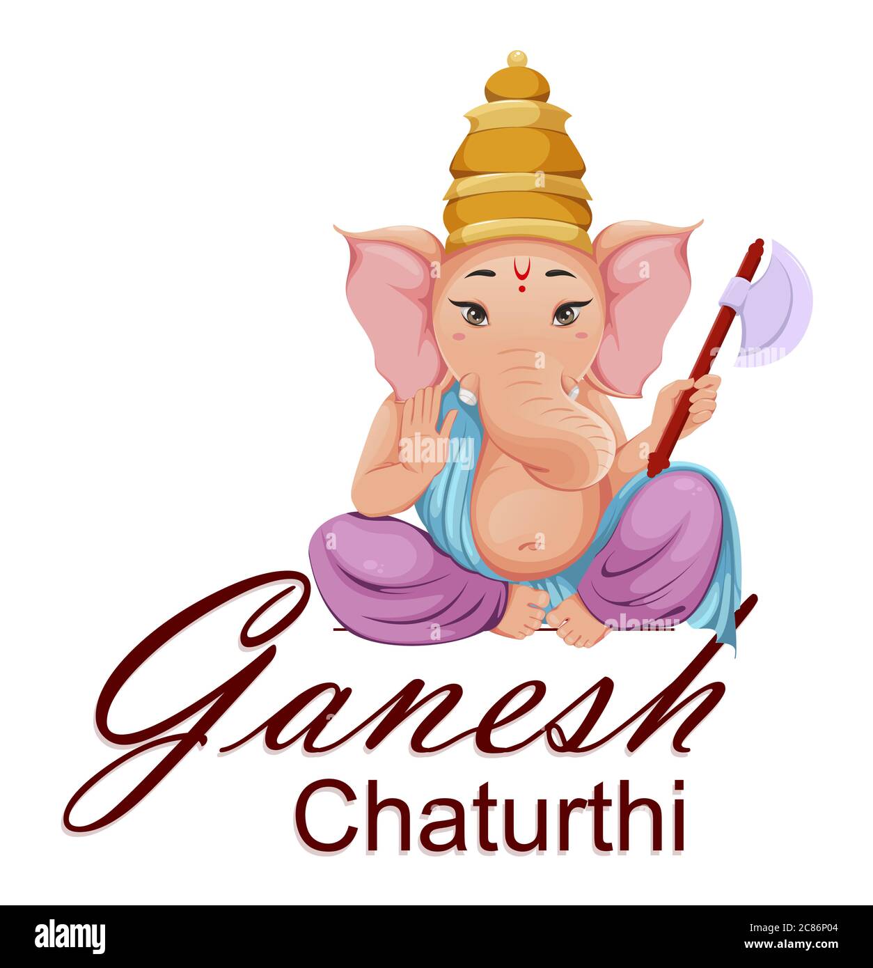 Lord Ganesha, Ganpati idol in traditional Indian clothes for Ganesha ...