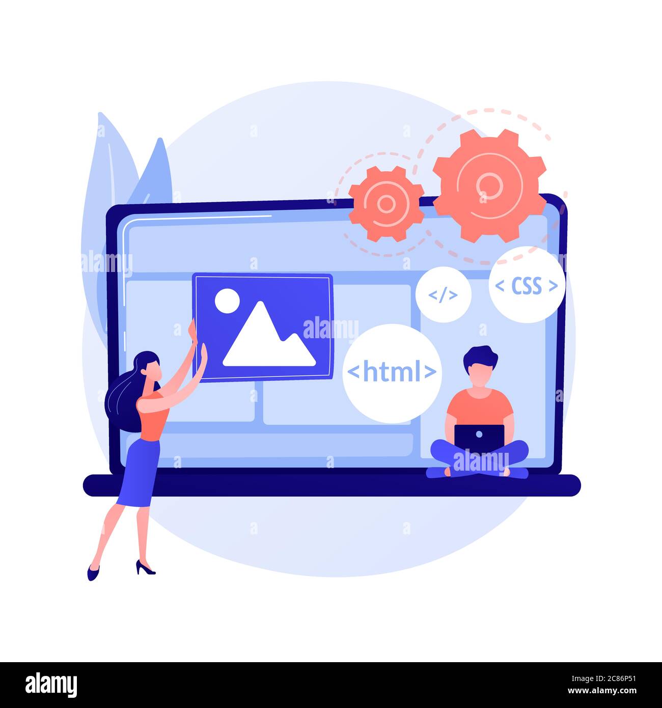 Computer programmeing vector concept metaphor Stock Vector Image & Art ...