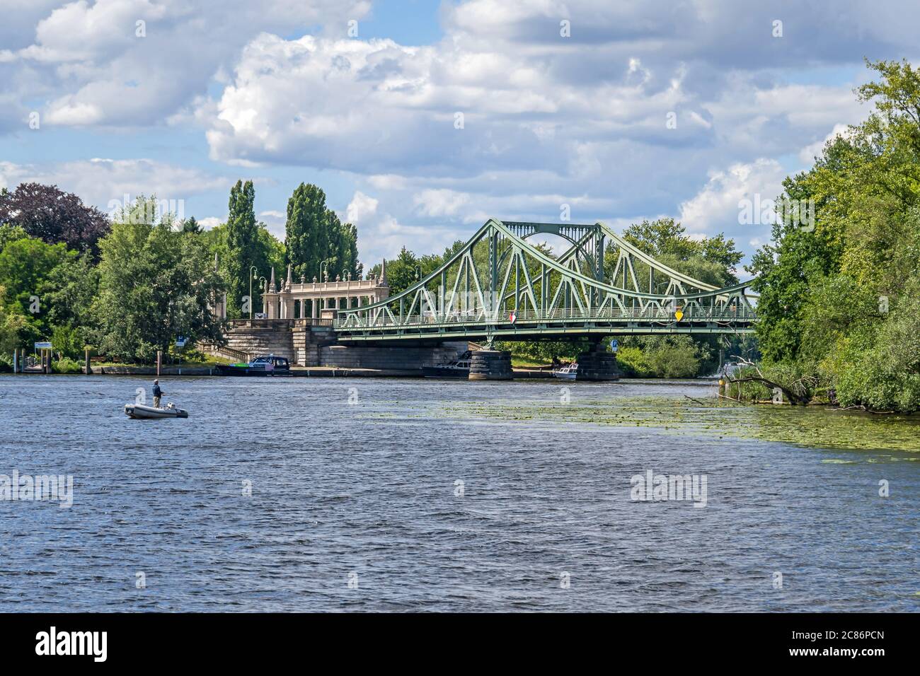 Potsdam, Germany - July 12, 2020: Glienicke Bridge across the Havel ...