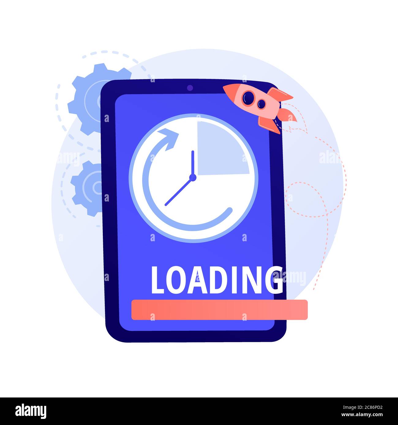 Loading speed boost vector concept metaphor Stock Vector Image & Art ...