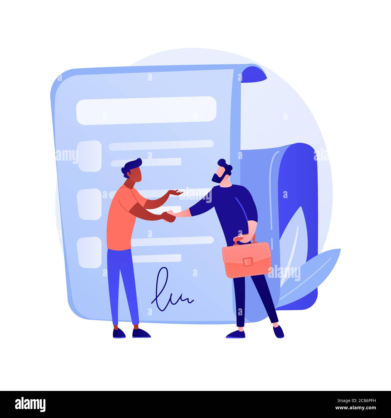 Contract form signature approval Cut Out Stock Images & Pictures - Alamy