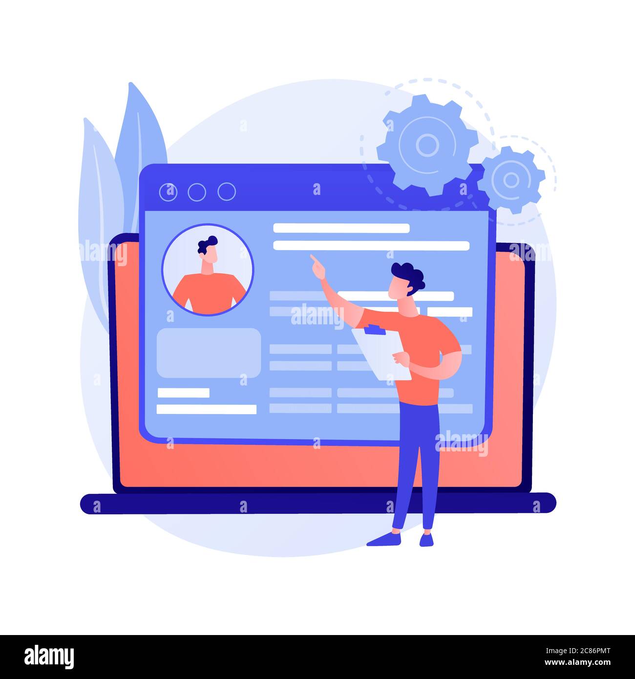 Competent resume writing vector concept metaphor Stock Vector Image ...