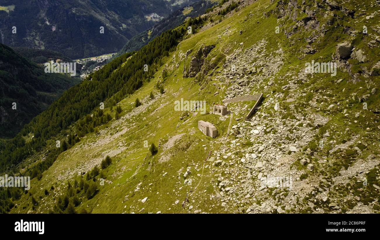 Vecchia Funivia - Valle Spluga Stock Photo - Alamy