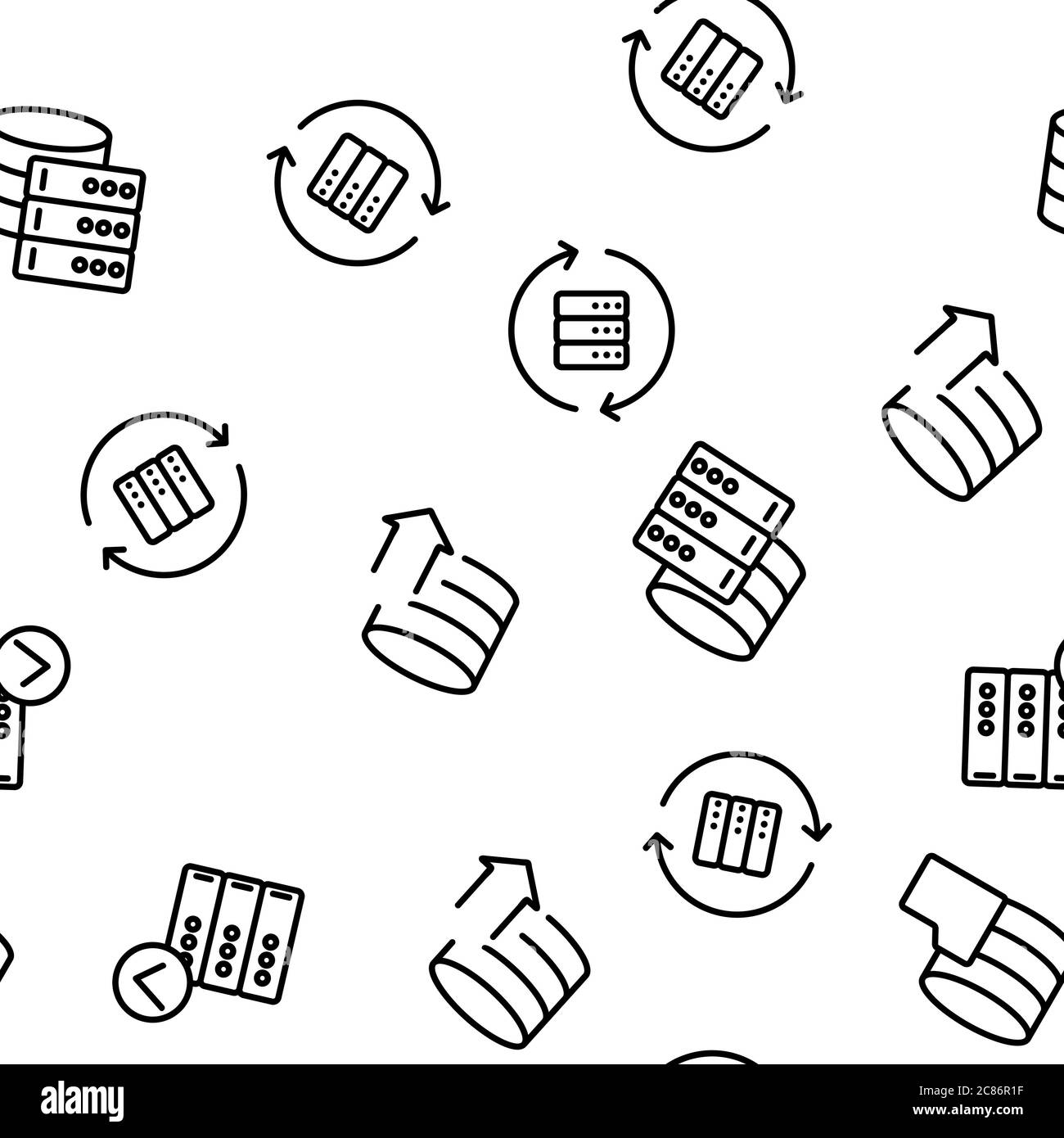 Sql Database Vector Seamless Pattern Stock Vector Image & Art - Alamy