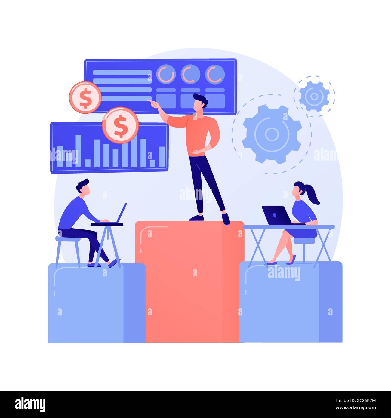 Business mentor manager icon Cut Out Stock Images & Pictures - Alamy