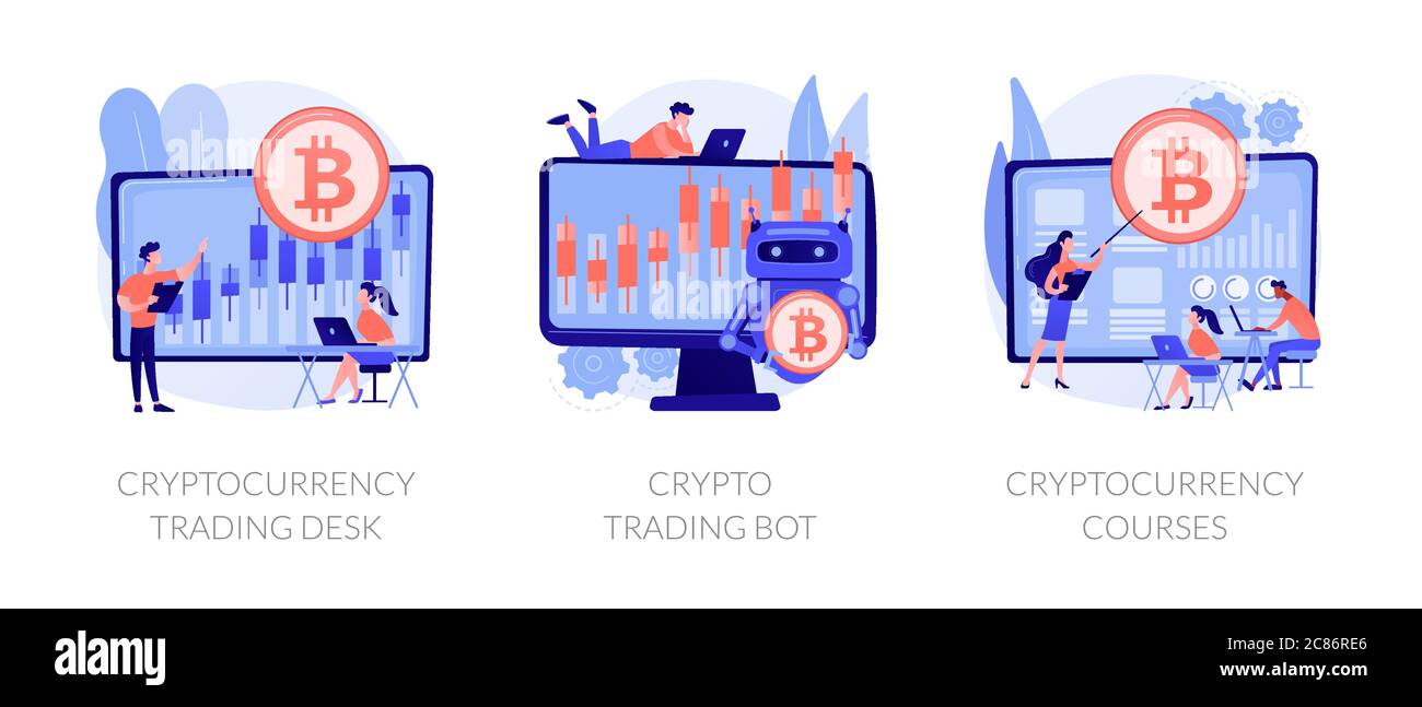 Cryptocurrency analysis vector concept Cut Out Stock Images & Pictures ...