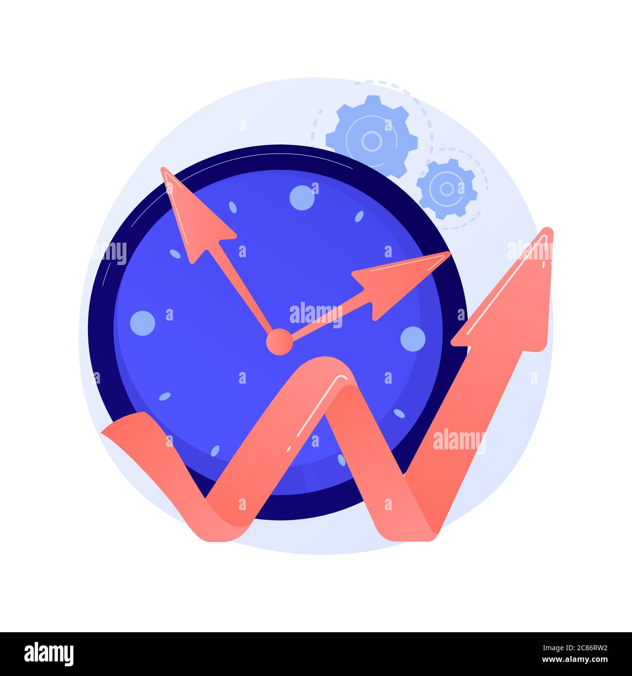 Effective time managementt vector concept metaphor Stock Vector Image ...