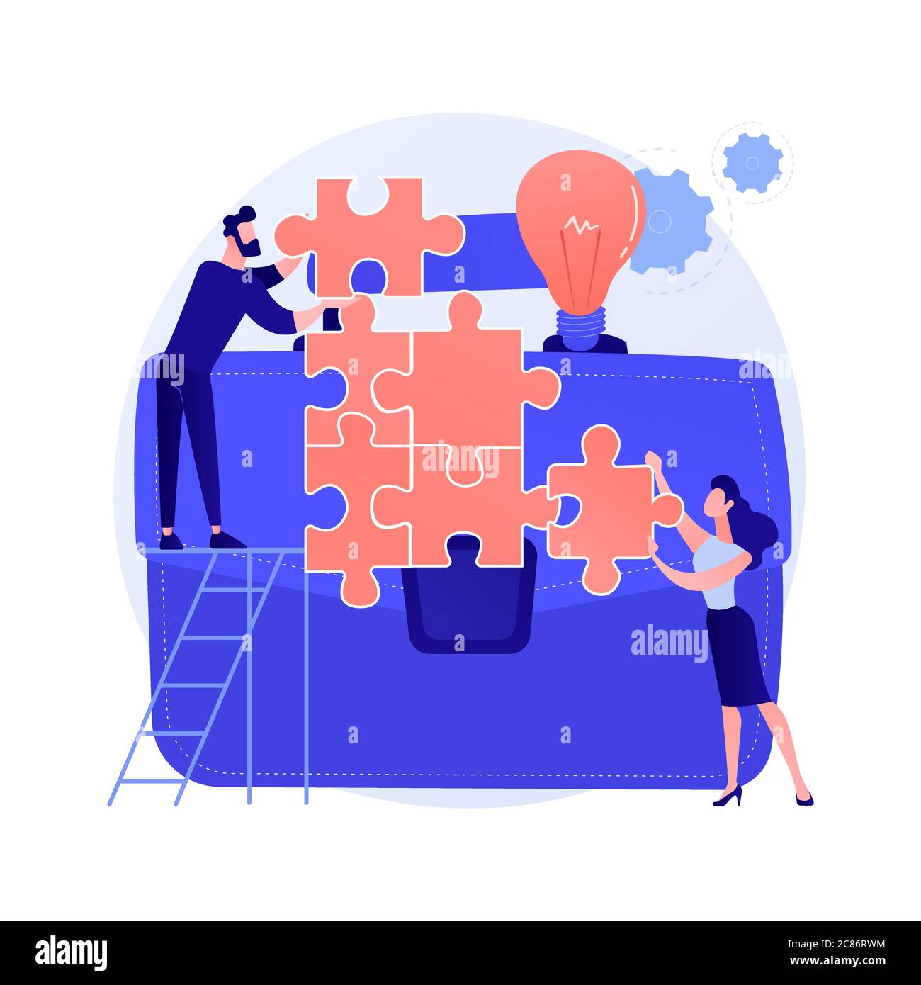 Workplace collaboration vector concept metaphor Stock Vector Image ...