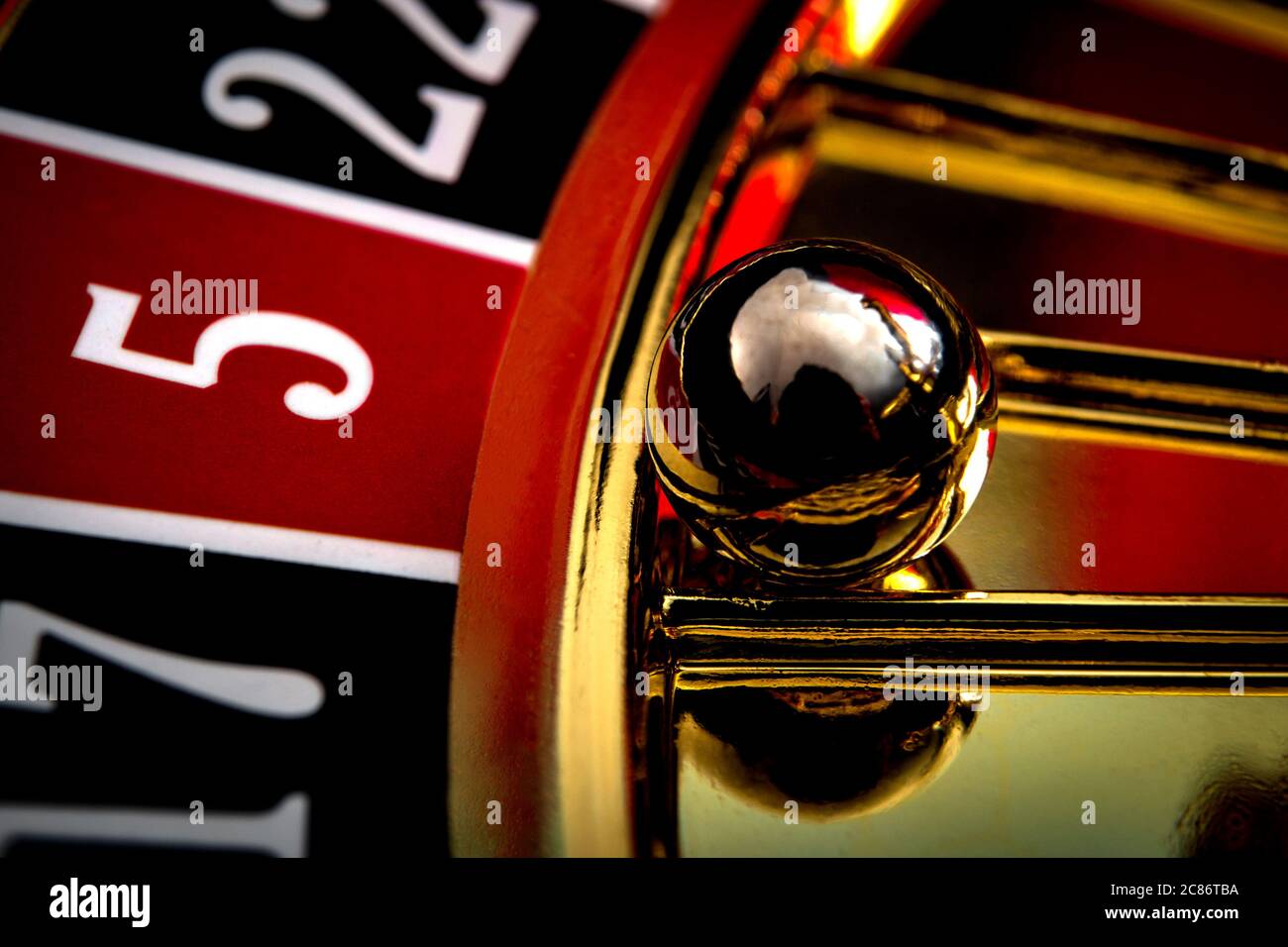 Roulette wheel spinning ball hi-res stock photography and images - Alamy