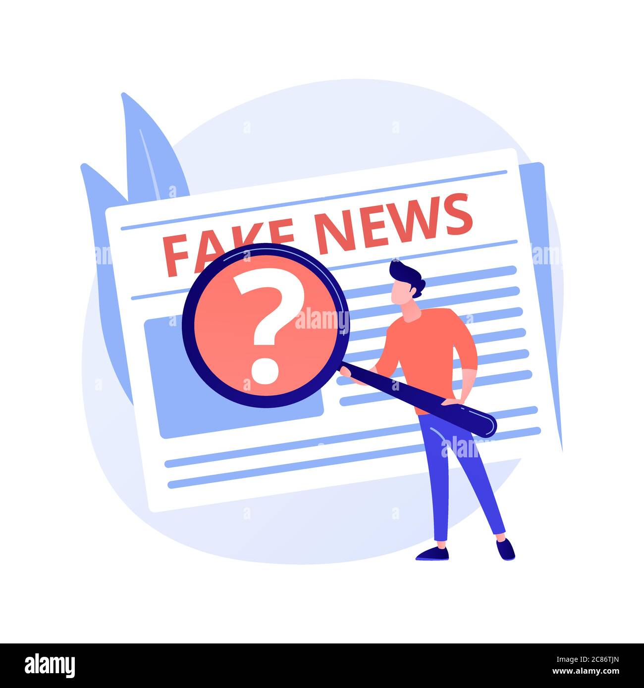 Fake news media cartoon hi-res stock photography and images - Alamy