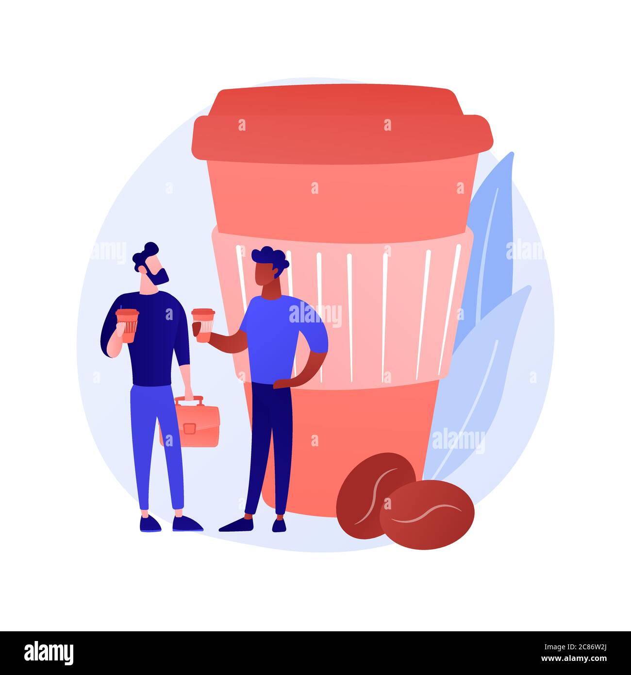 Coffee break conversation concept Cut Out Stock Images & Pictures - Alamy