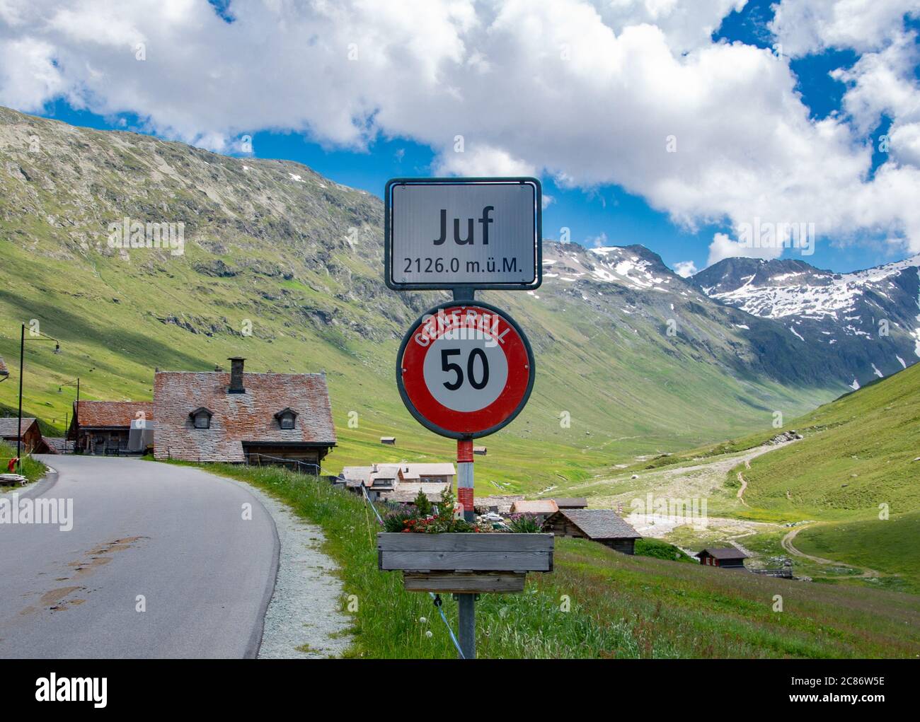 Panorama - Valle Spluga Stock Photo - Alamy