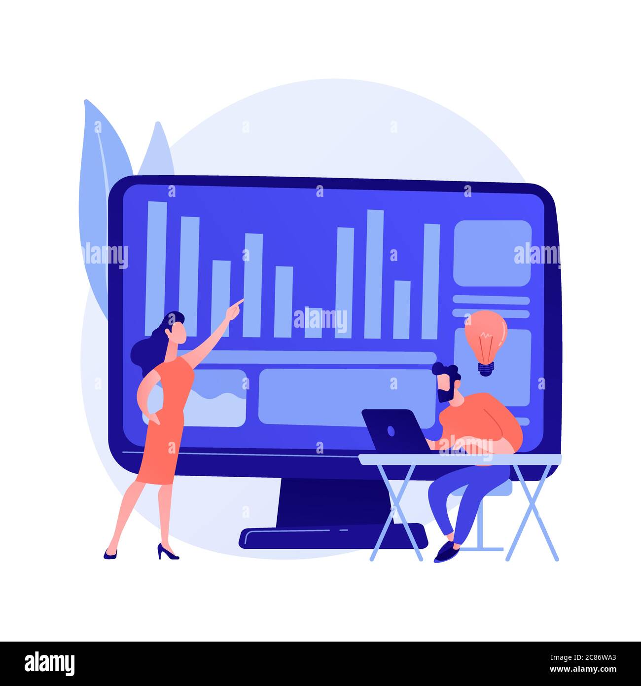 Team discussing project Stock Vector Images - Alamy