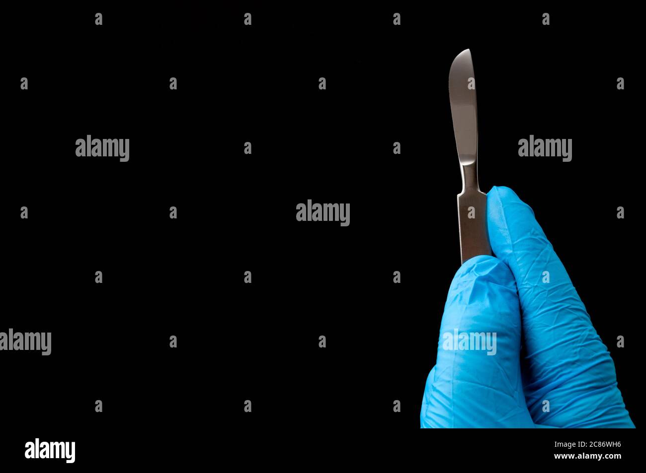 Surgical instruments in operating room and doctor performing surgery ...