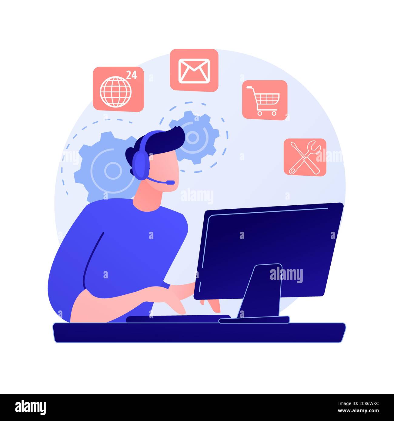 Narrative of support Stock Vector Images - Alamy