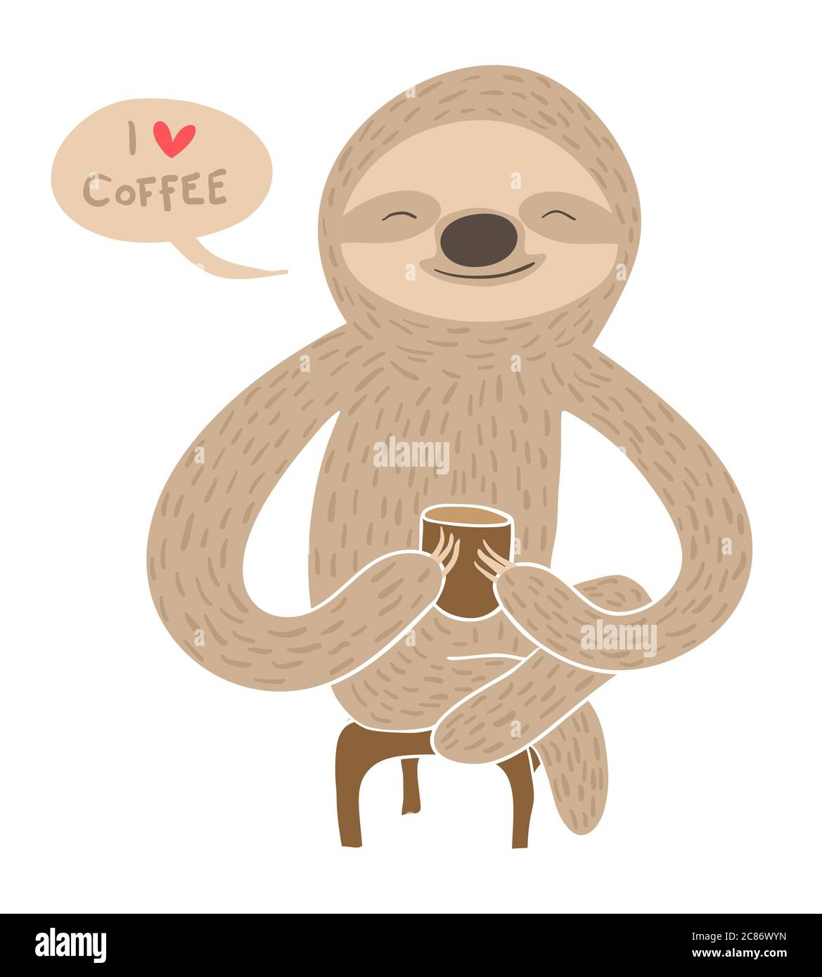 Cartoon character sloth hi-res stock photography and images - Alamy