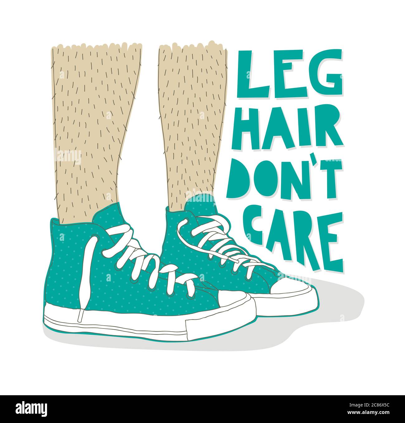 Hand drawn female legs Cut Out Stock Images & Pictures - Alamy