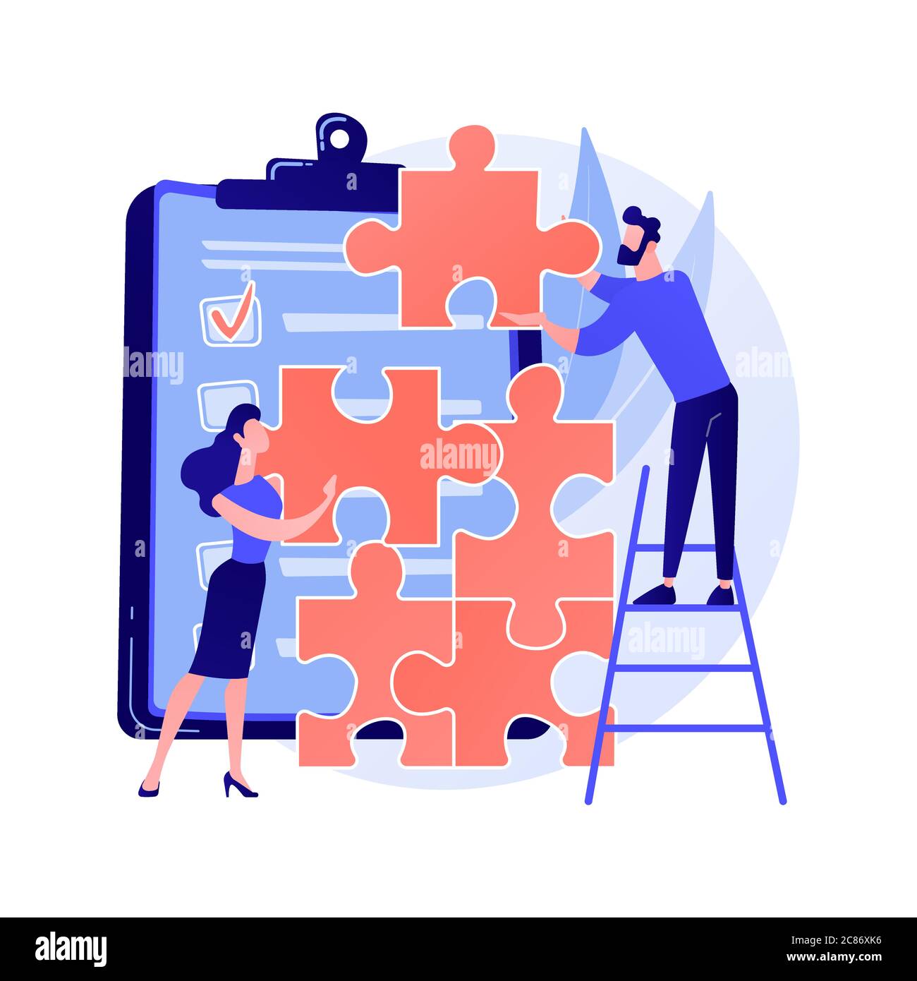 Coworkers project management vector concept metaphor Stock Vector Image ...