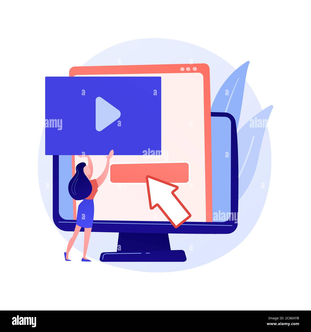 Video editor cartoon hi-res stock photography and images - Alamy