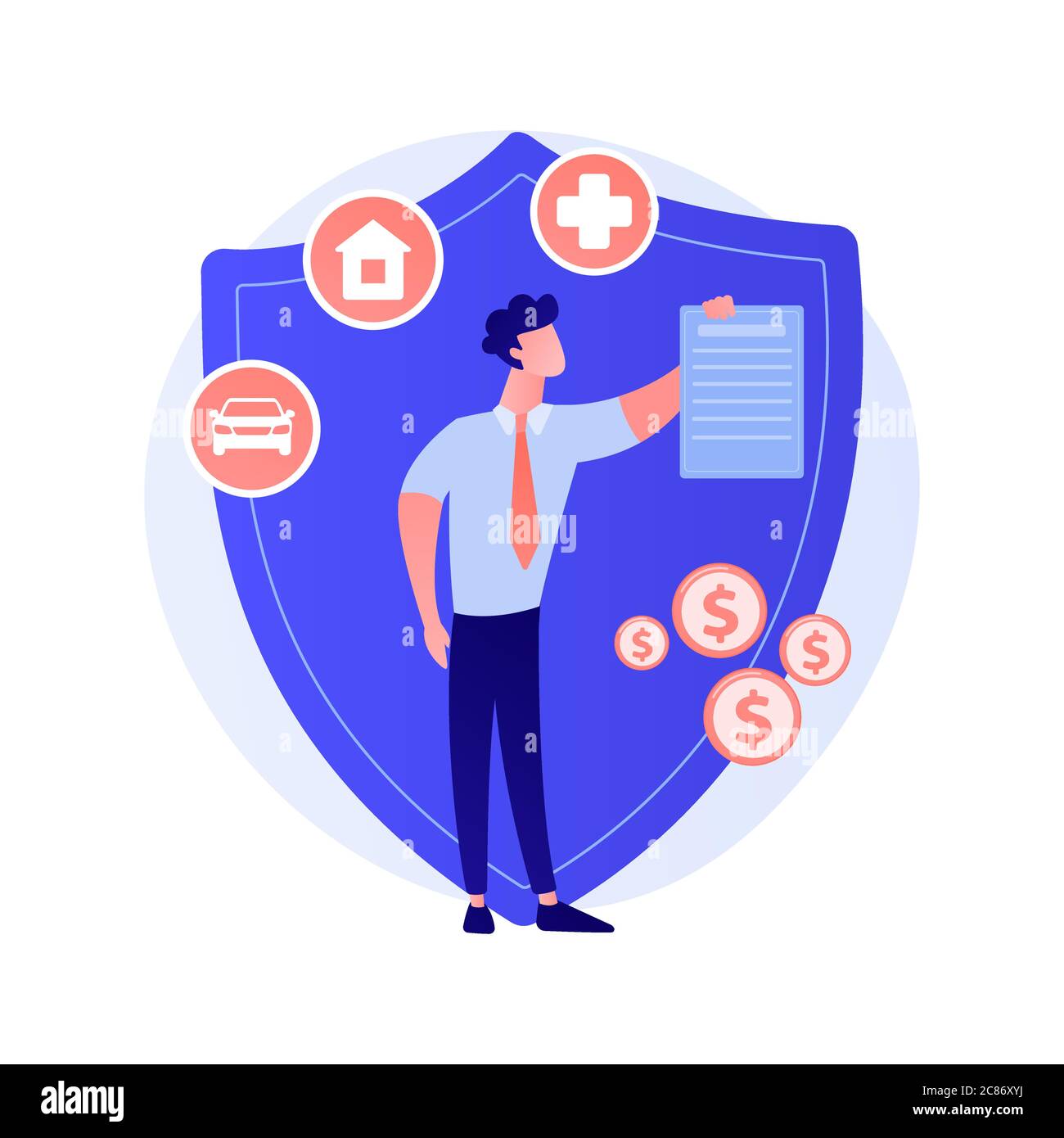 Income insurance Stock Vector Images - Alamy