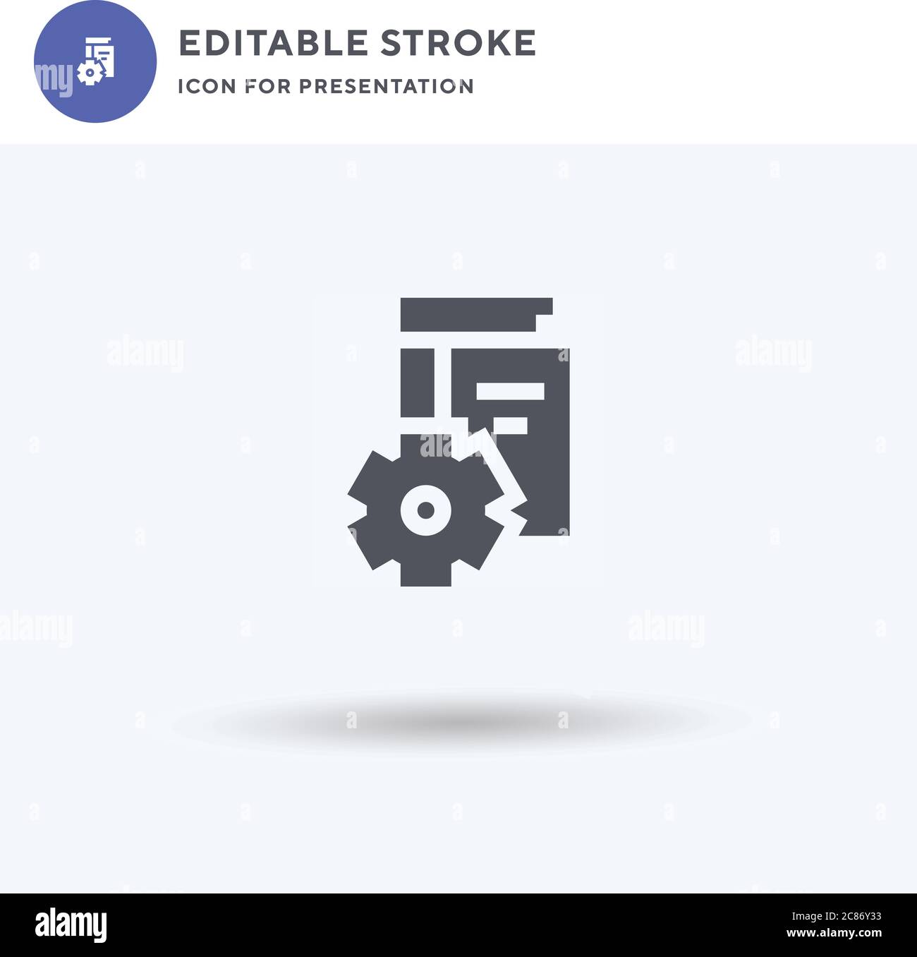 Manual icon vector, filled flat sign, solid pictogram isolated on white ...