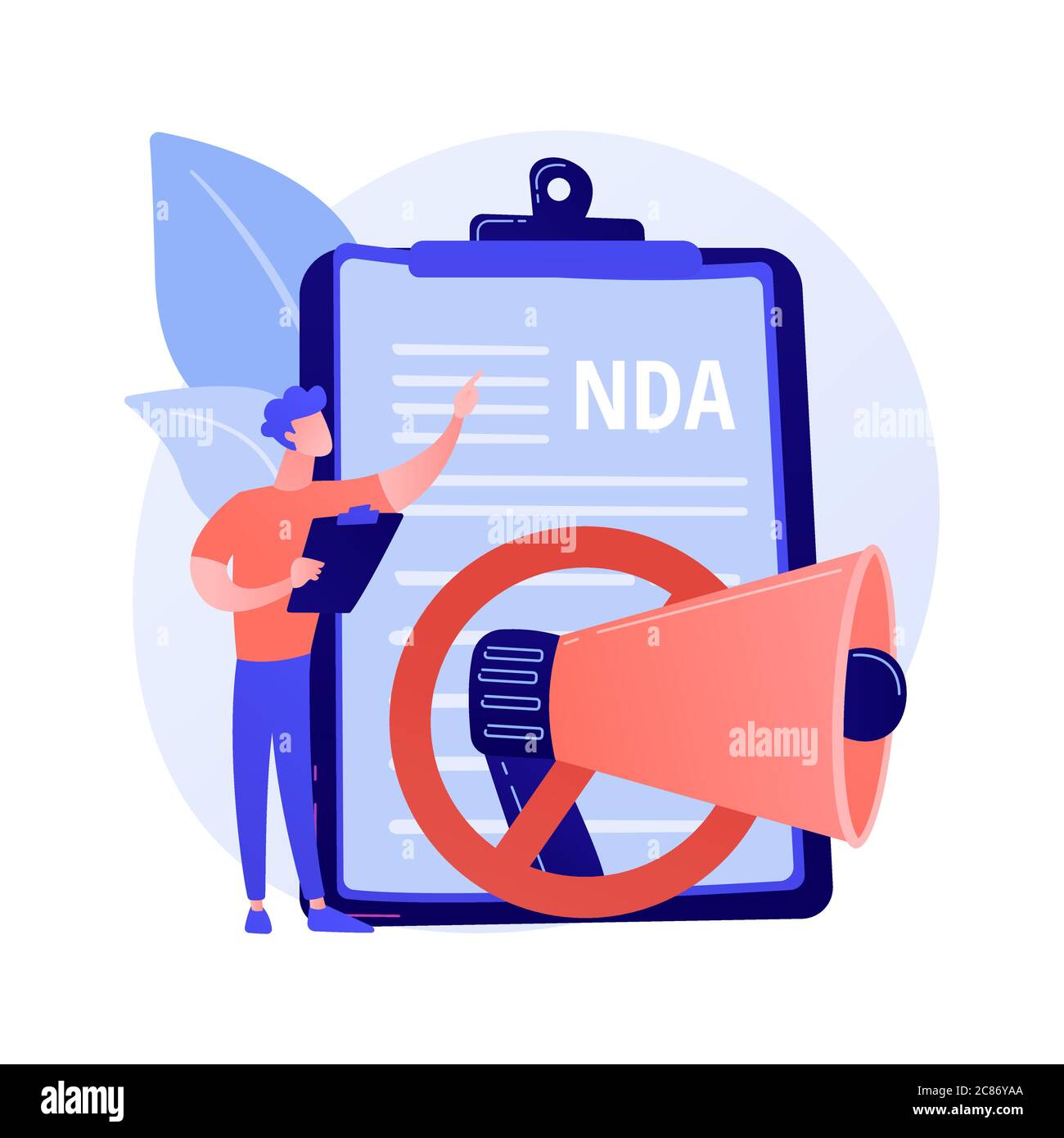 Non disclosure agreement vector concept metaphor Stock Vector Image ...