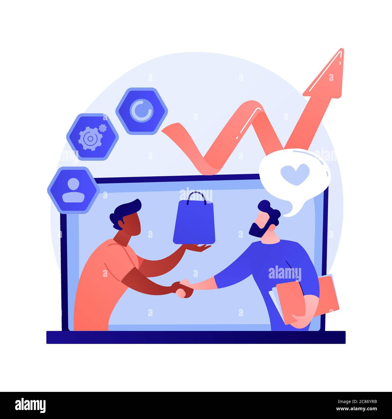 Customer relationship management vector concept metaphor Stock Vector ...